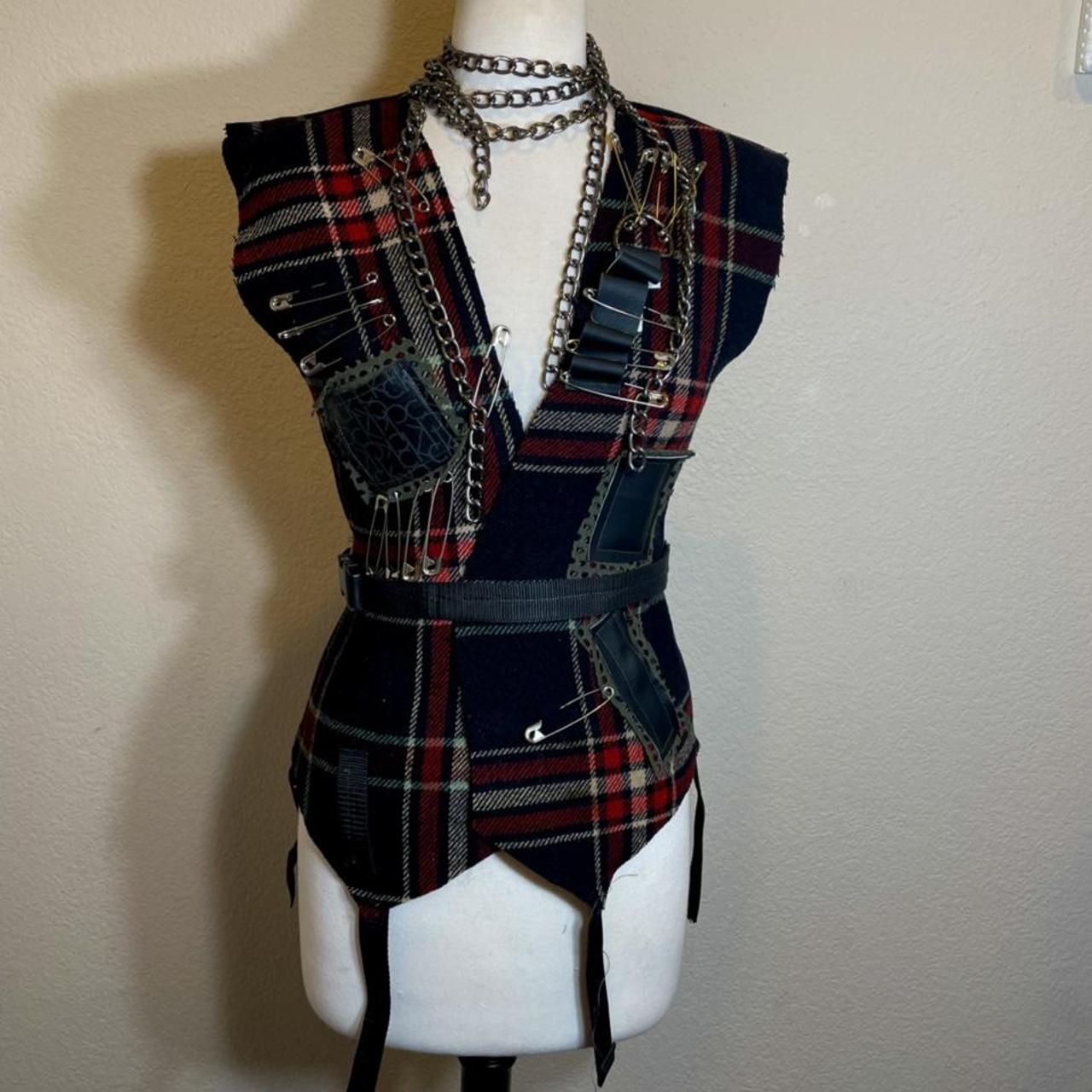 One of a kind patchwork Gothic top.exclusively Made... - Depop