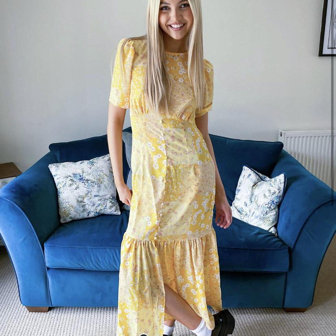 ASOS Women's Yellow Dress | Depop