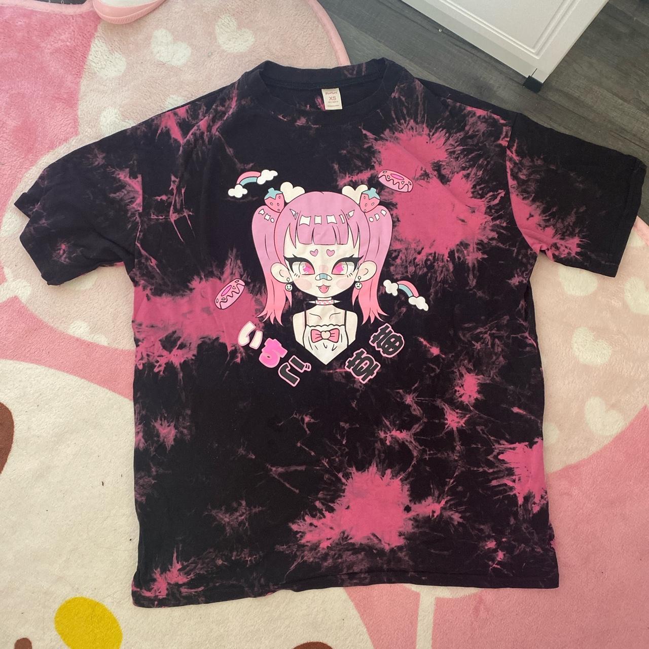 anime top - from shein / romwe - worn a few times -... - Depop