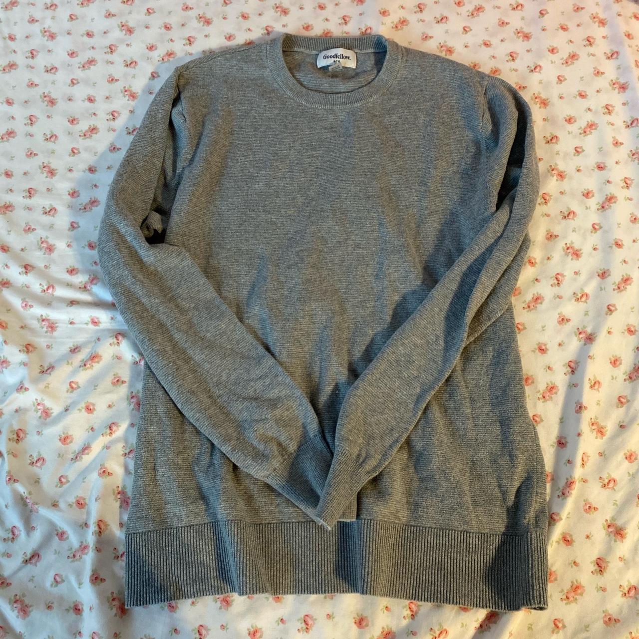basic grey sweater!!! 🤍🤍🖤 - size medium! -... - Depop