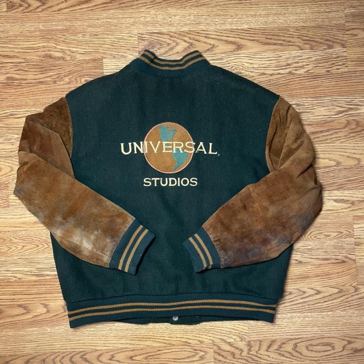 Vintage Universal Studios Letterman Varsity... - Depop