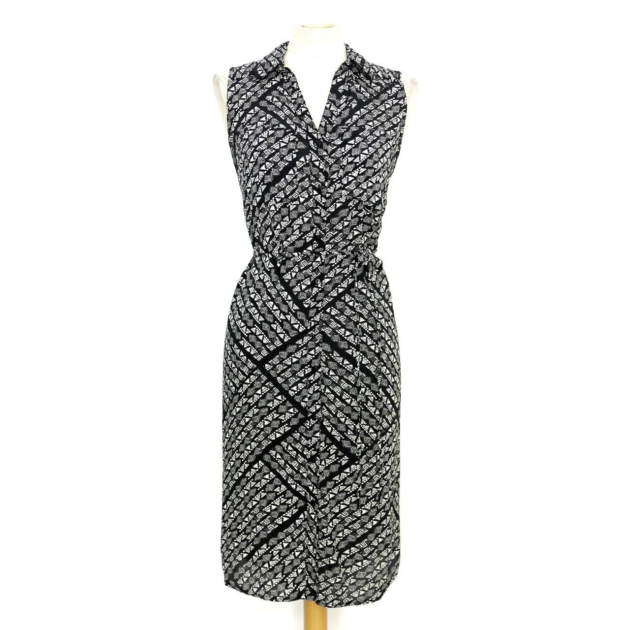 Debenhams black and white shirt dress. Size 16. In... - Depop