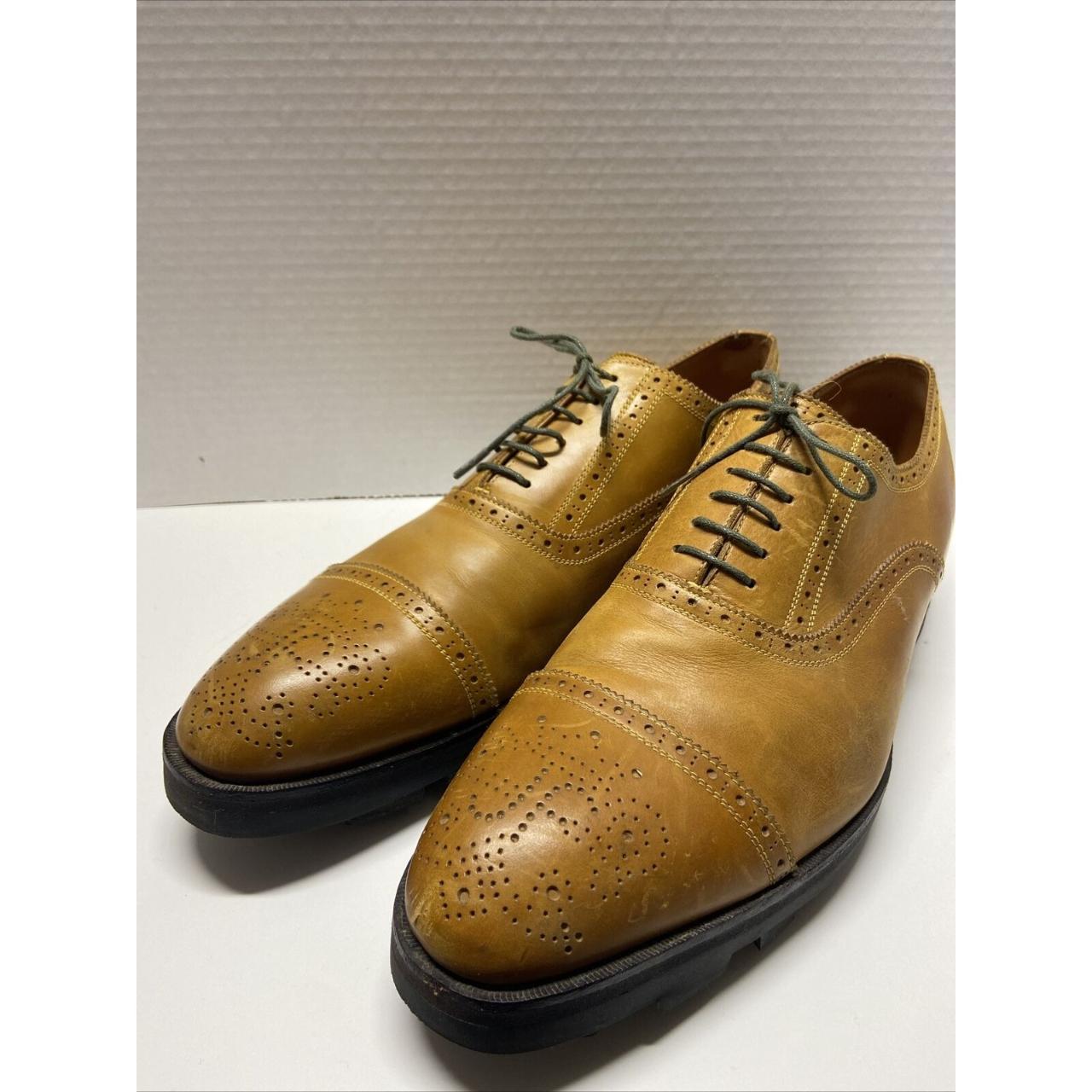 John Fluevog Men 11.5 Oxford Dress Shoe Tan... - Depop
