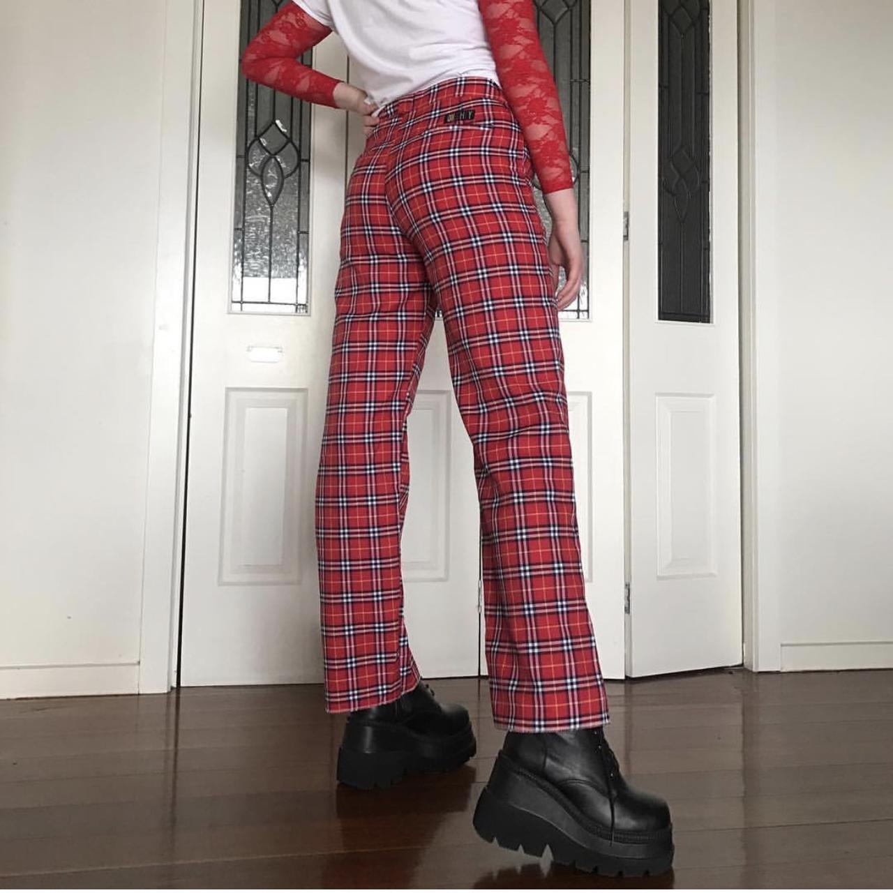 O-MIGHTY Women's Red Trousers | Depop
