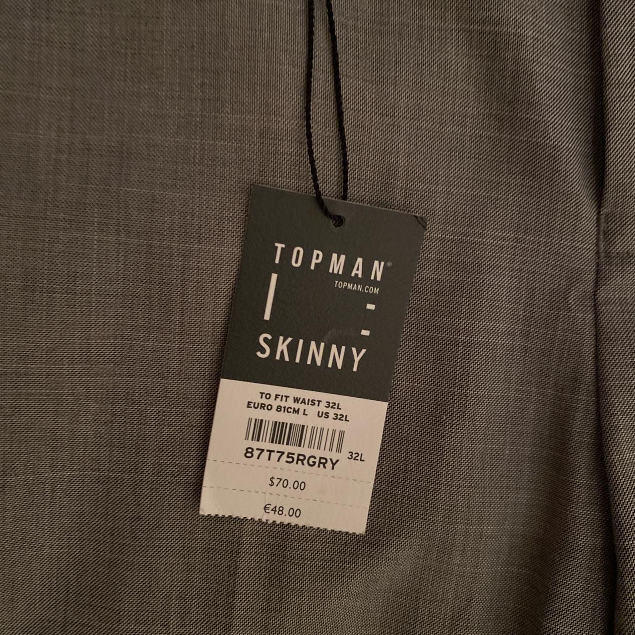 Brand new - grey suit pants mens - tailored - TOPMAN... - Depop