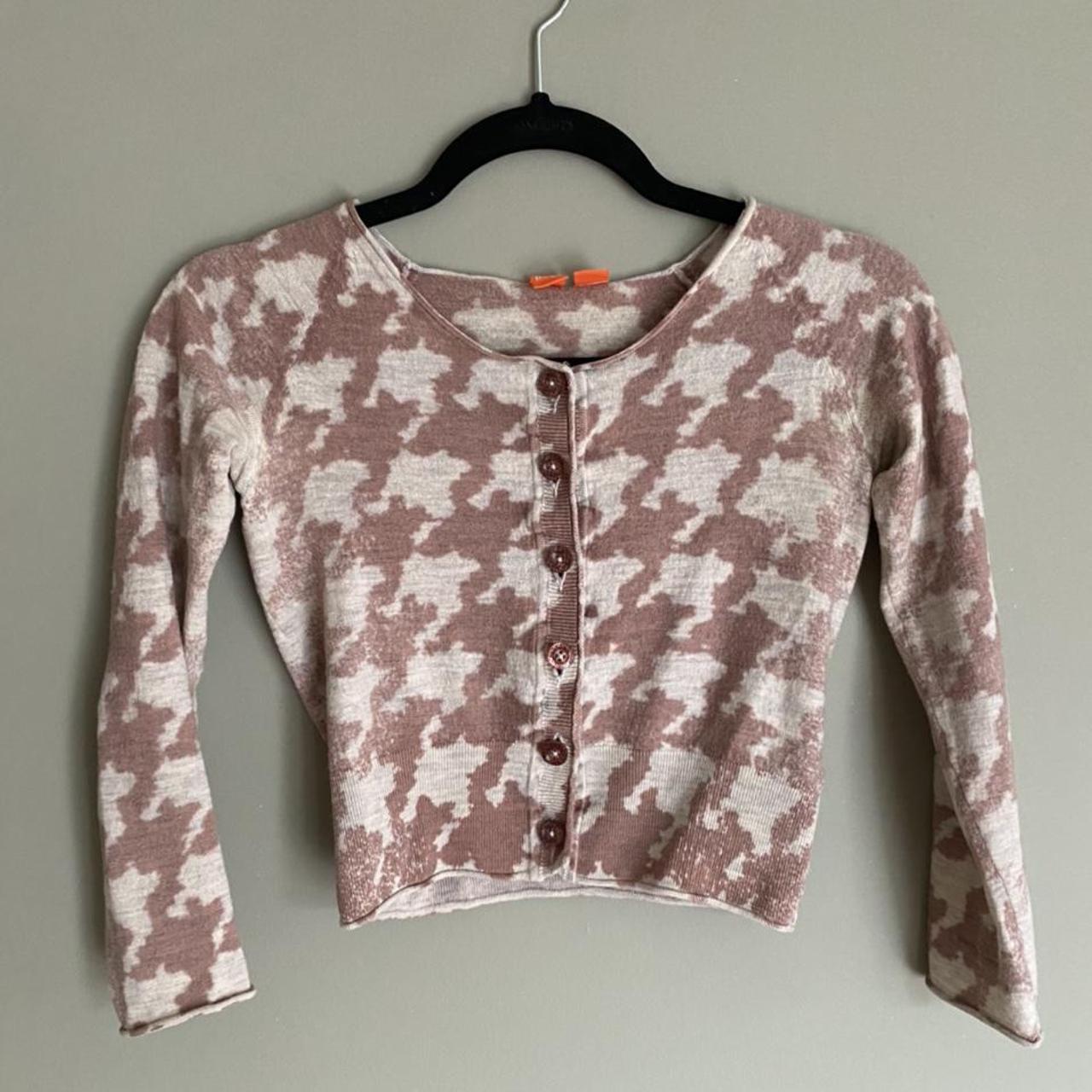 Vintage Hugo boss cropped cardigan sweater - Depop