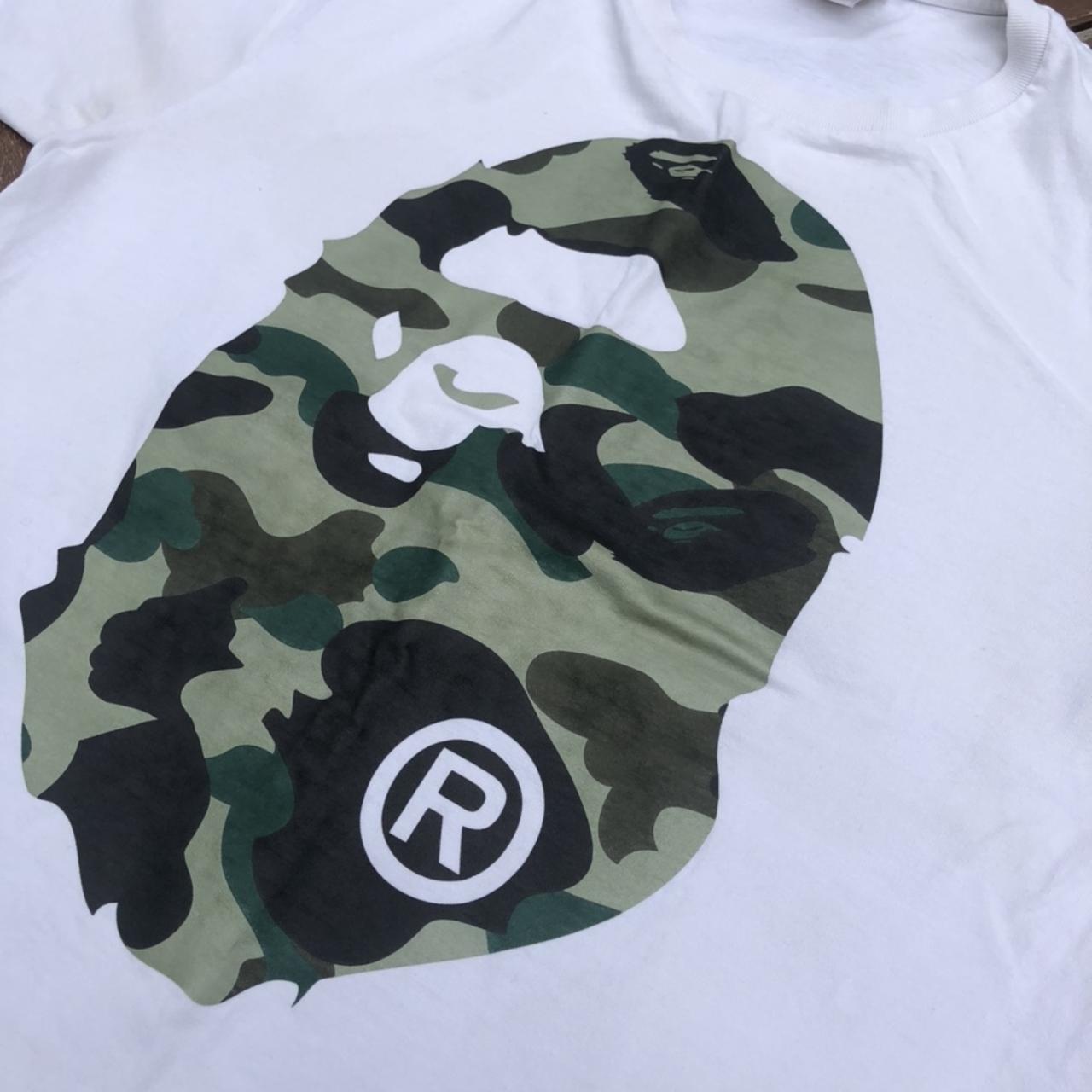 BAPE reflective 3M camo tee 9/10 condition - signs... - Depop
