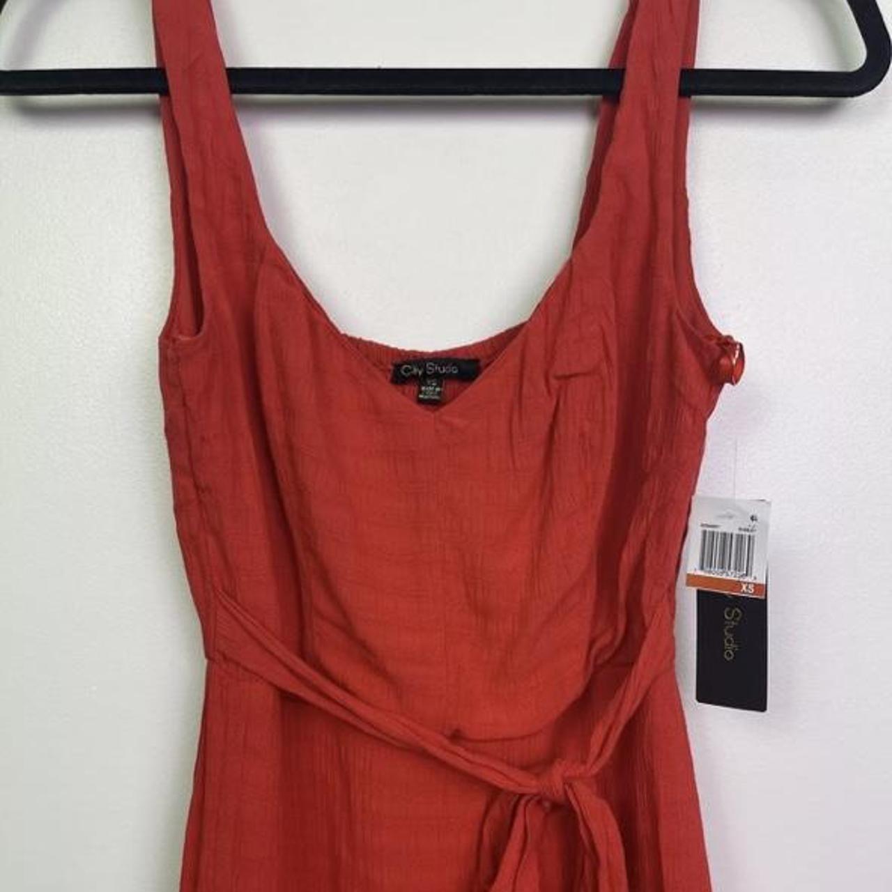 City Studio Dress Red Size XS Tie Waist This dress... - Depop