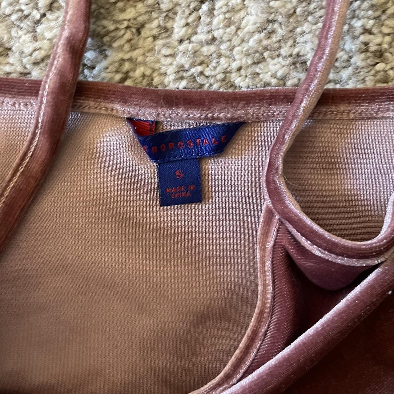 Pink velvet tank top Brand is Aeropostale Size... - Depop