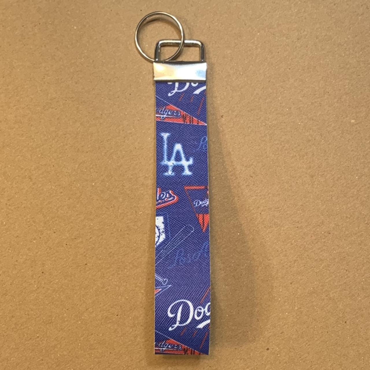 LA Dodgers wrist key fob Made out of Faux leather... - Depop
