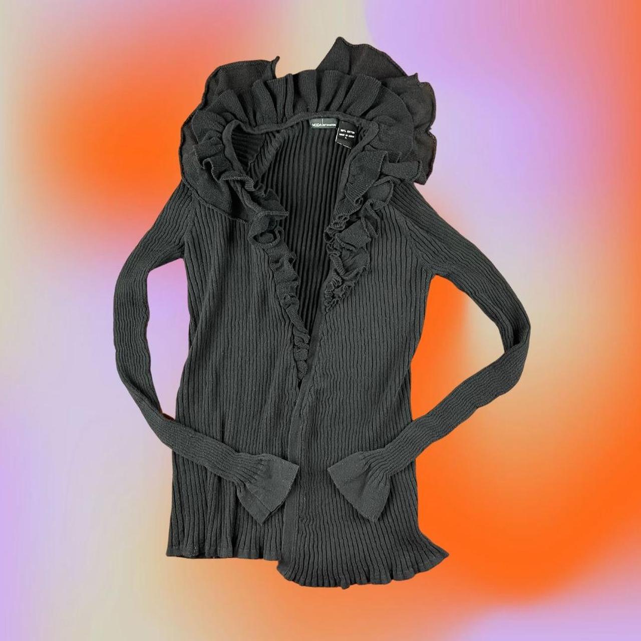 Moda International Women's Black Cardigan | Depop