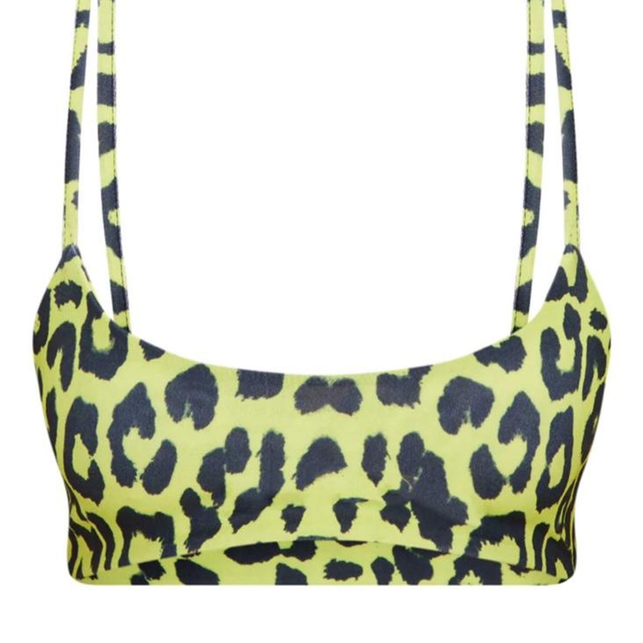 PLT Lime Cheetah Low Scoop Top! Super cute. Ready... - Depop