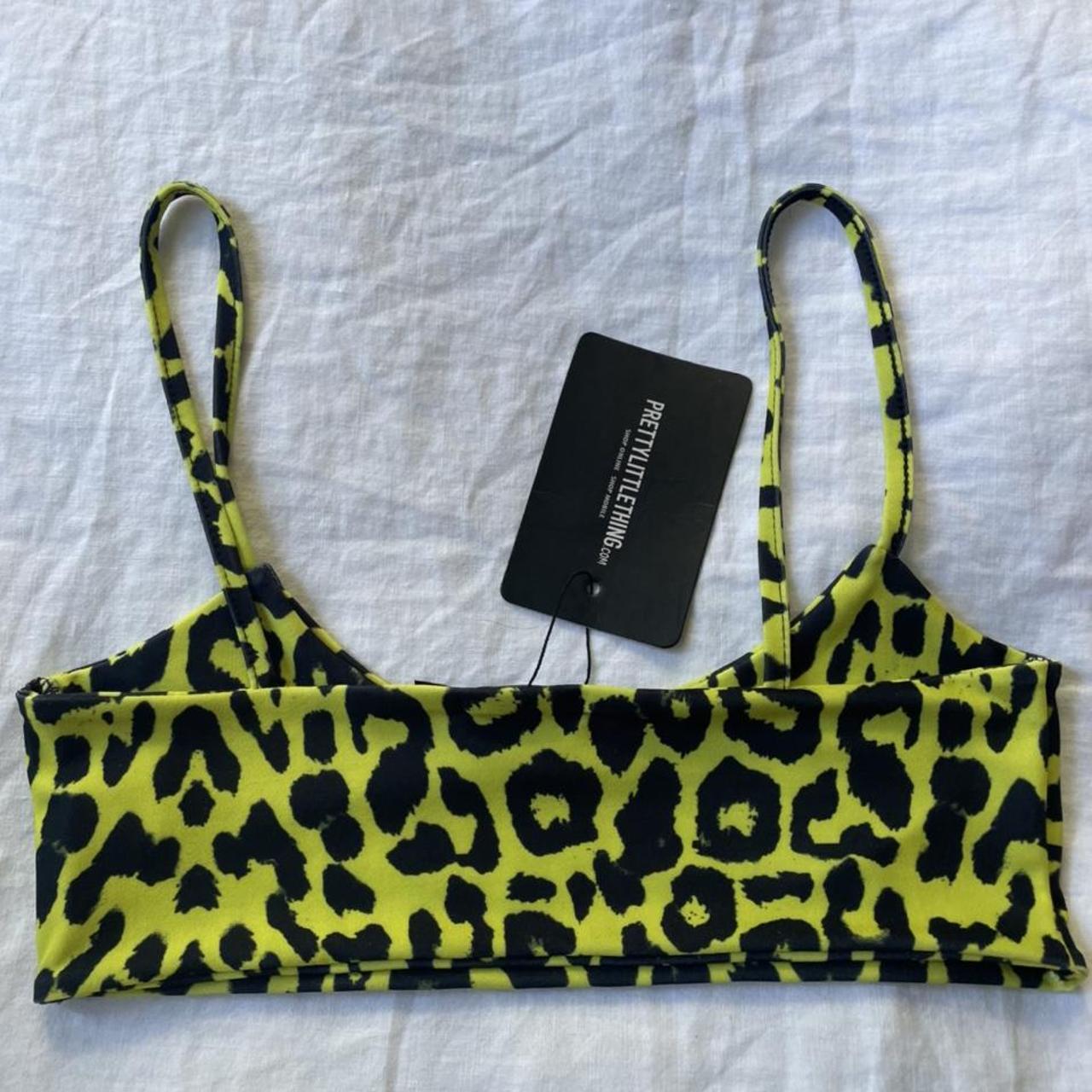 PLT Lime Cheetah Low Scoop Top! Super cute. Ready... - Depop