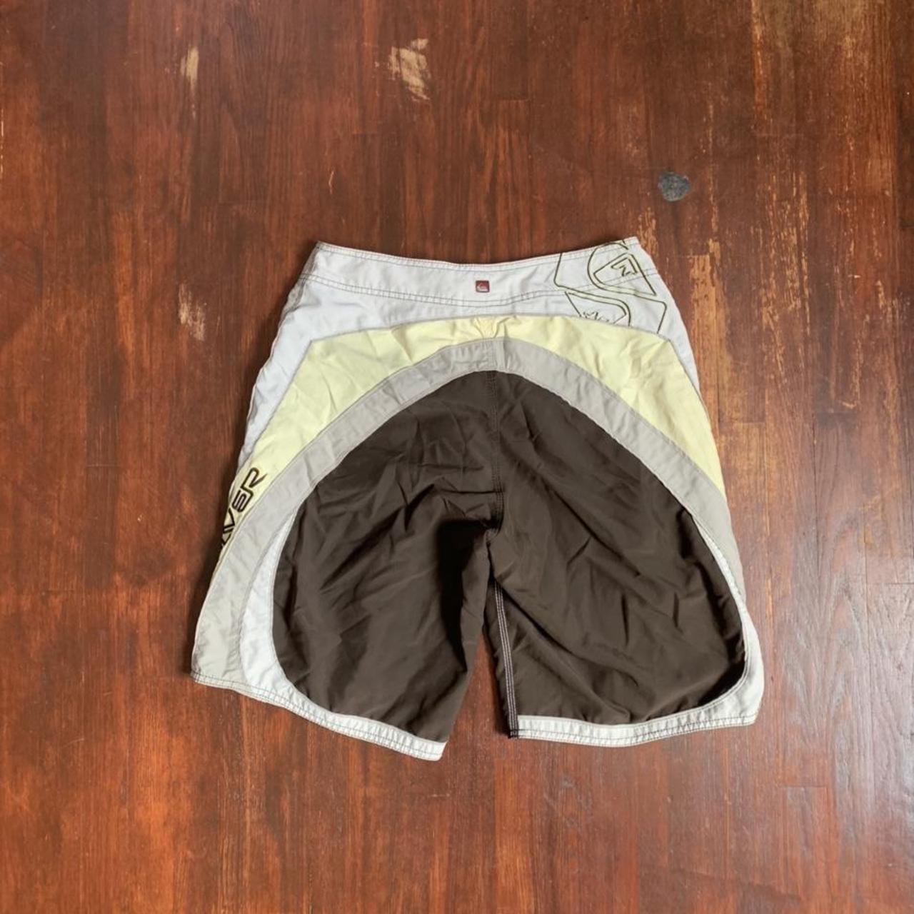 Vintage Y2K Brown Quiksilver Trunks 🏄 9/10 condo ,... - Depop