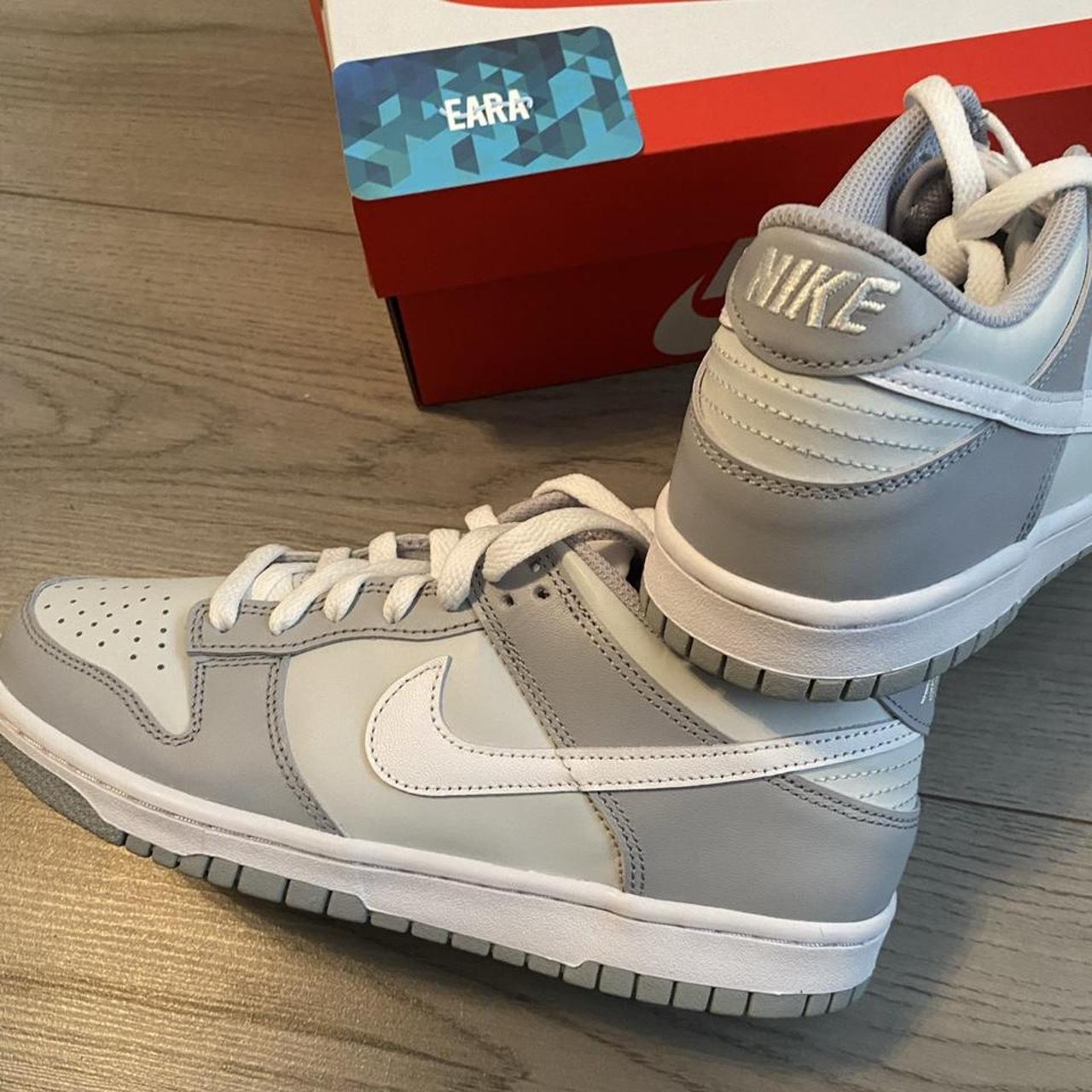 : Nike Dunk Low ‘Two Tone’ GS ⚽️ All sizes now... - Depop