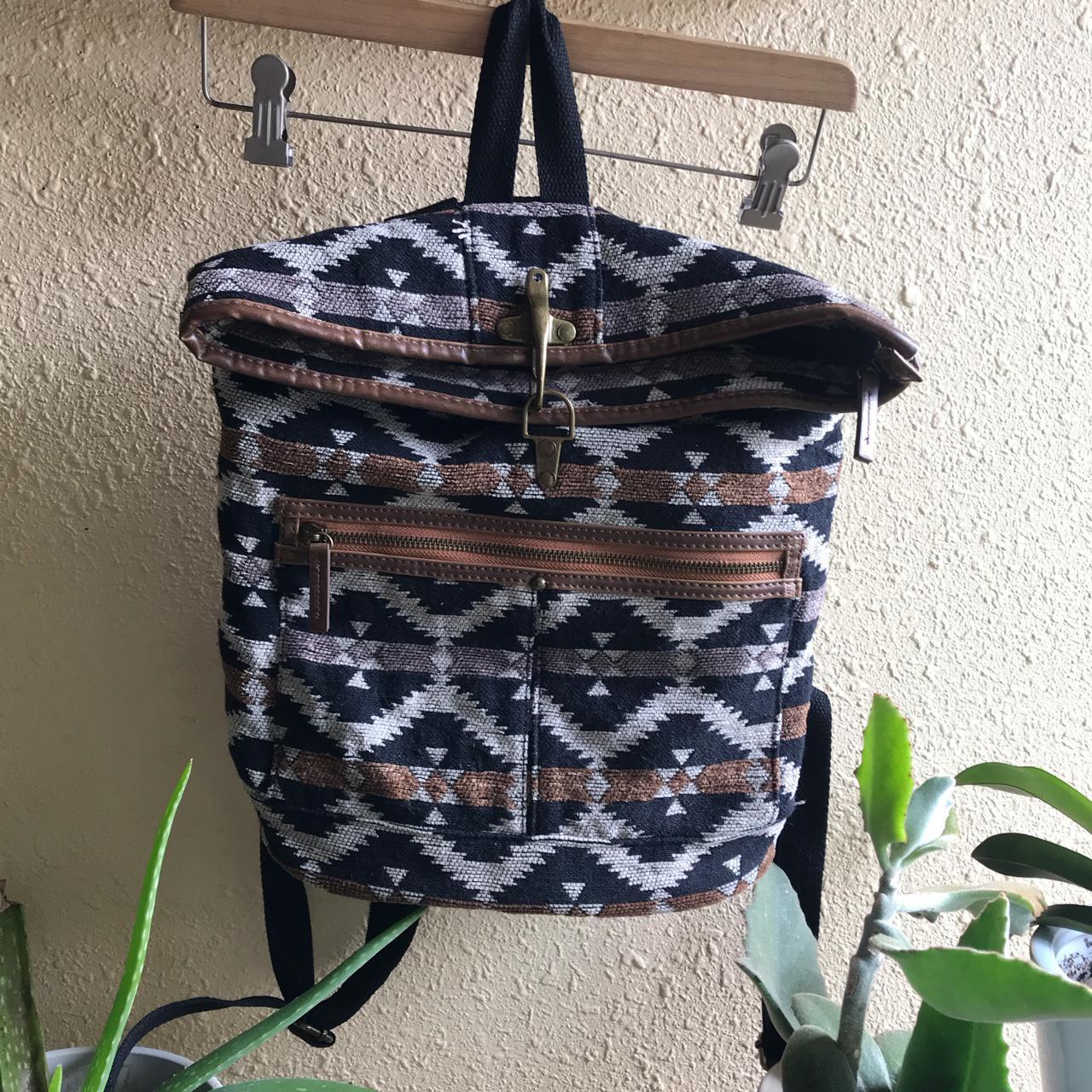 Mossimo Women's Tan and Brown Bag | Depop