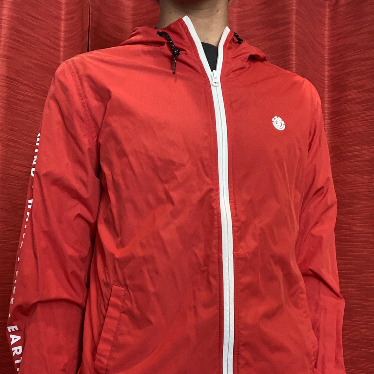 Element wind breaker jacket #element #red... - Depop