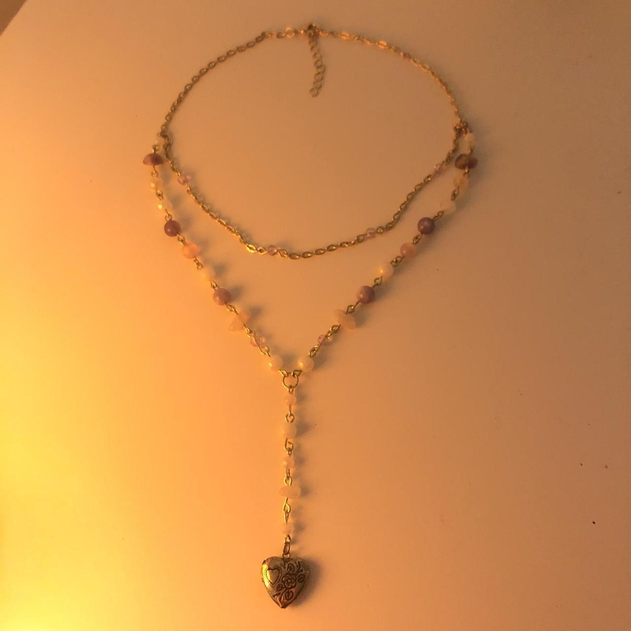 lana del rey gold locket inspired necklace... - Depop