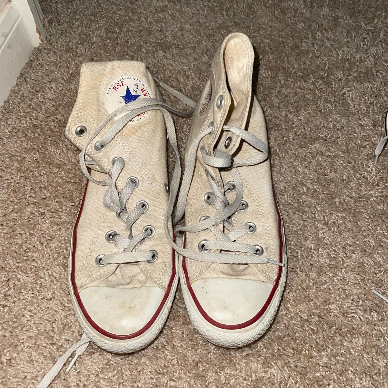 Converse Word Distressed Vintage Mens 6 Womens 8 - Depop