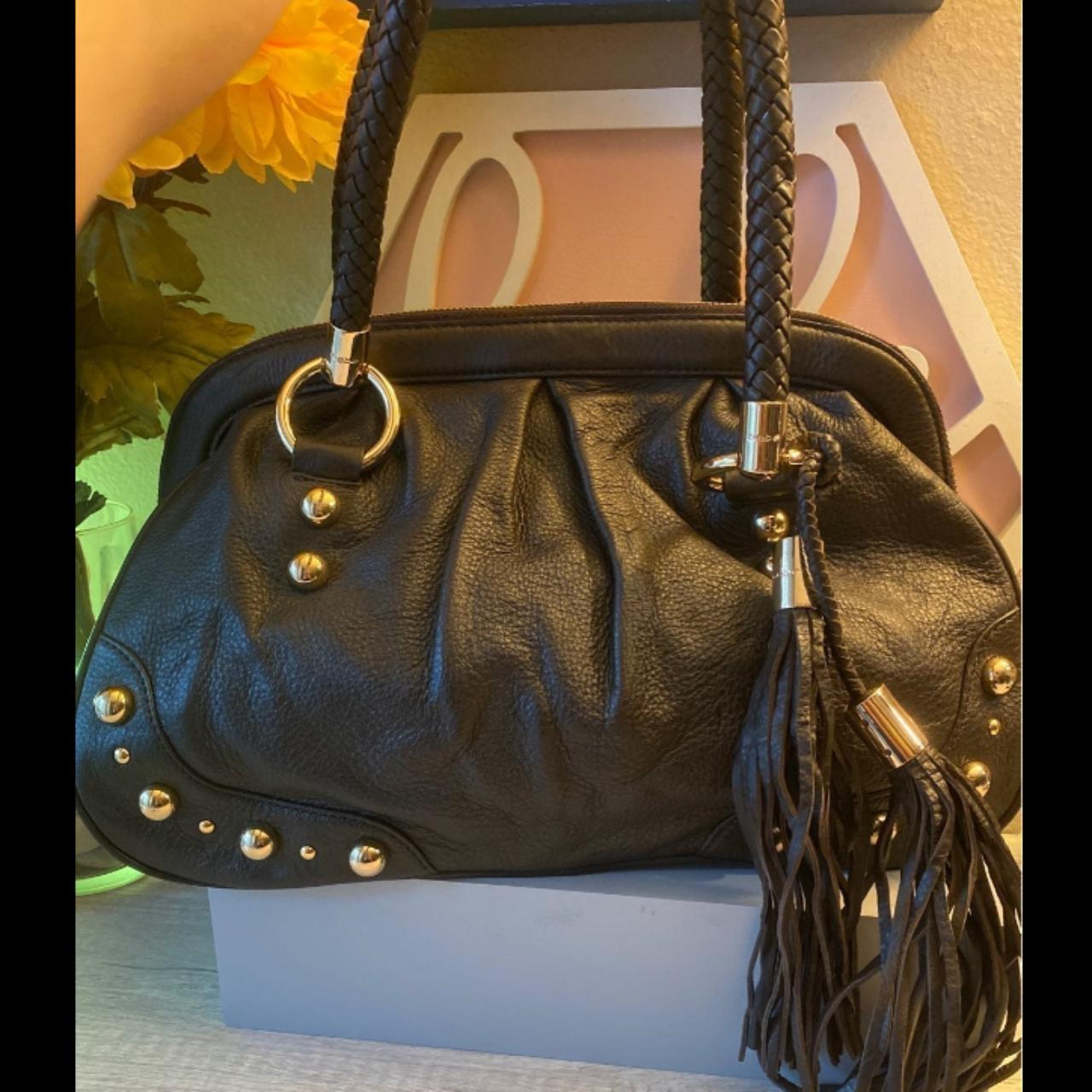 Leather Bag Bebe Rare Vintage brown Leather... - Depop