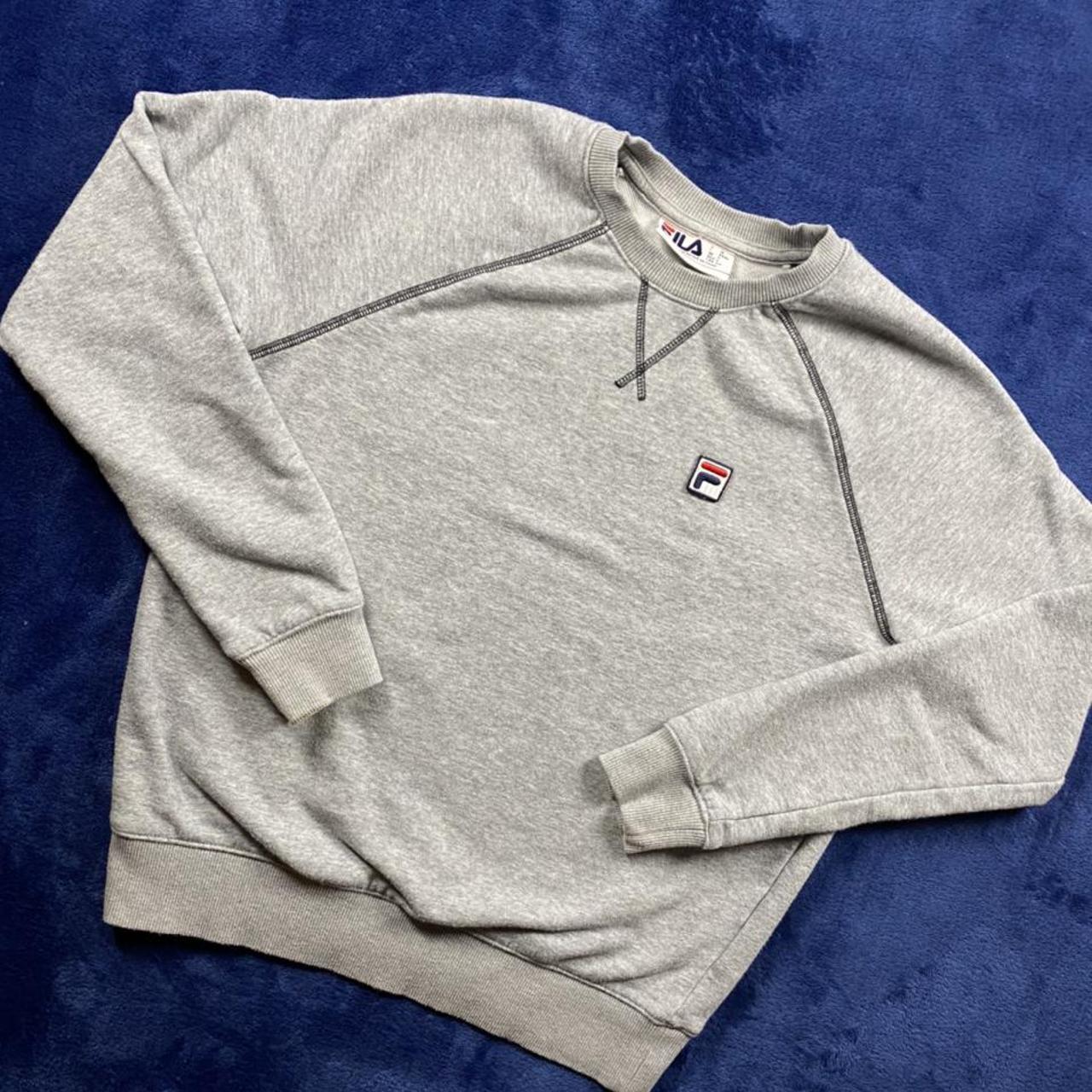 Fila Men's Grey Sweatshirt | Depop