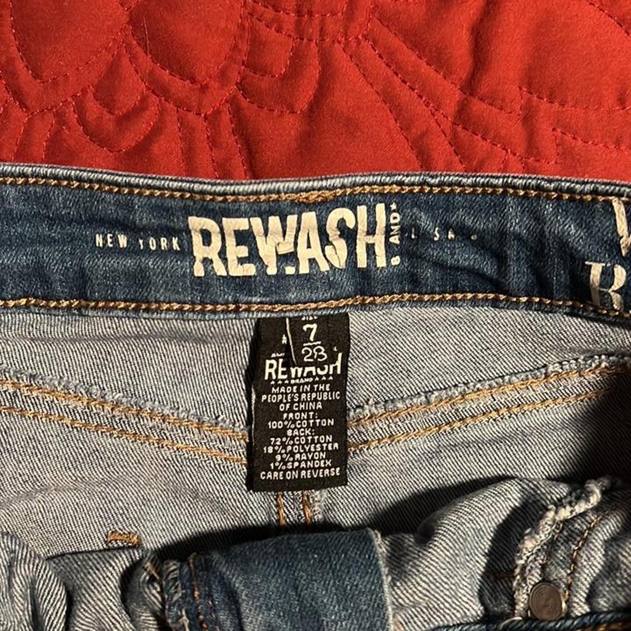 Super cute distressed denim skirt size 7 in good... - Depop