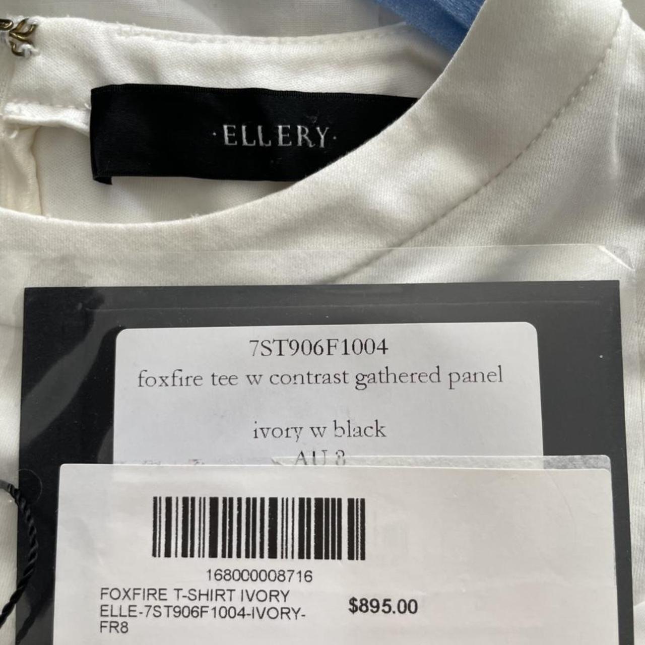 Ellery Foxfire Tee with contrast ruffle... - Depop