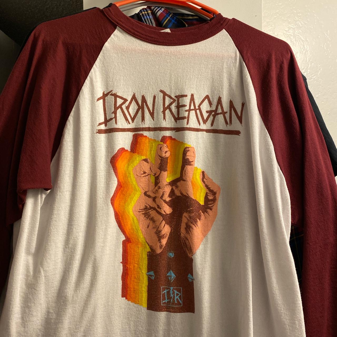 Iron Reagan Crossover Ministry raglan, direct from... - Depop