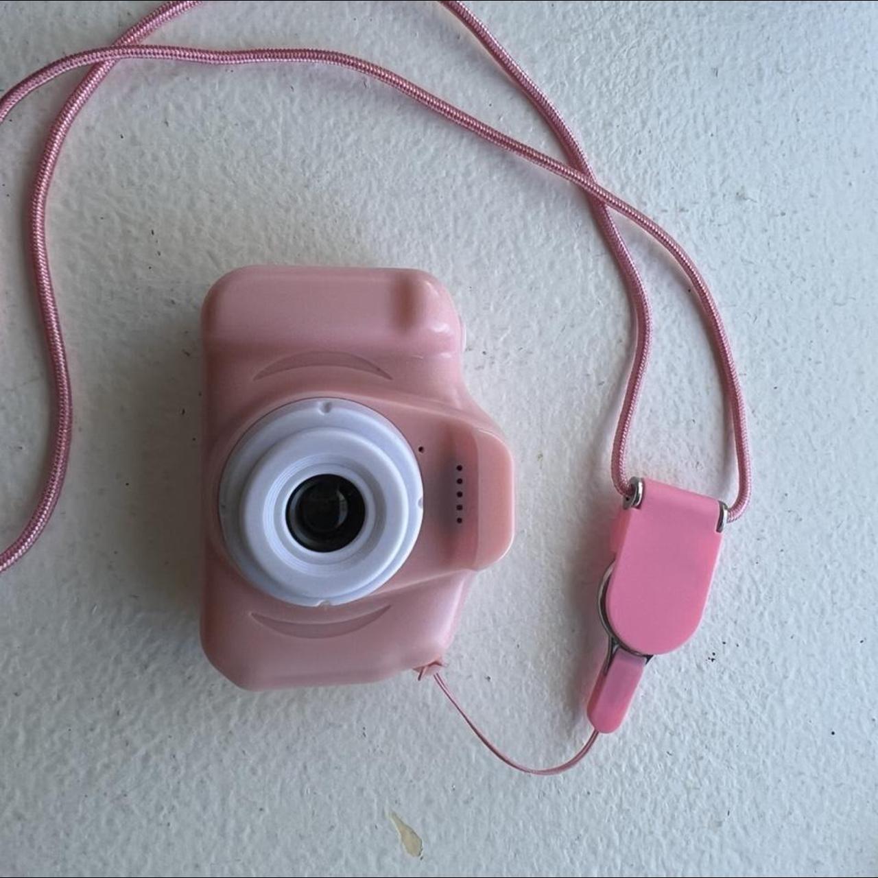 Retro mini digital camera in pink originally a Kids... - Depop