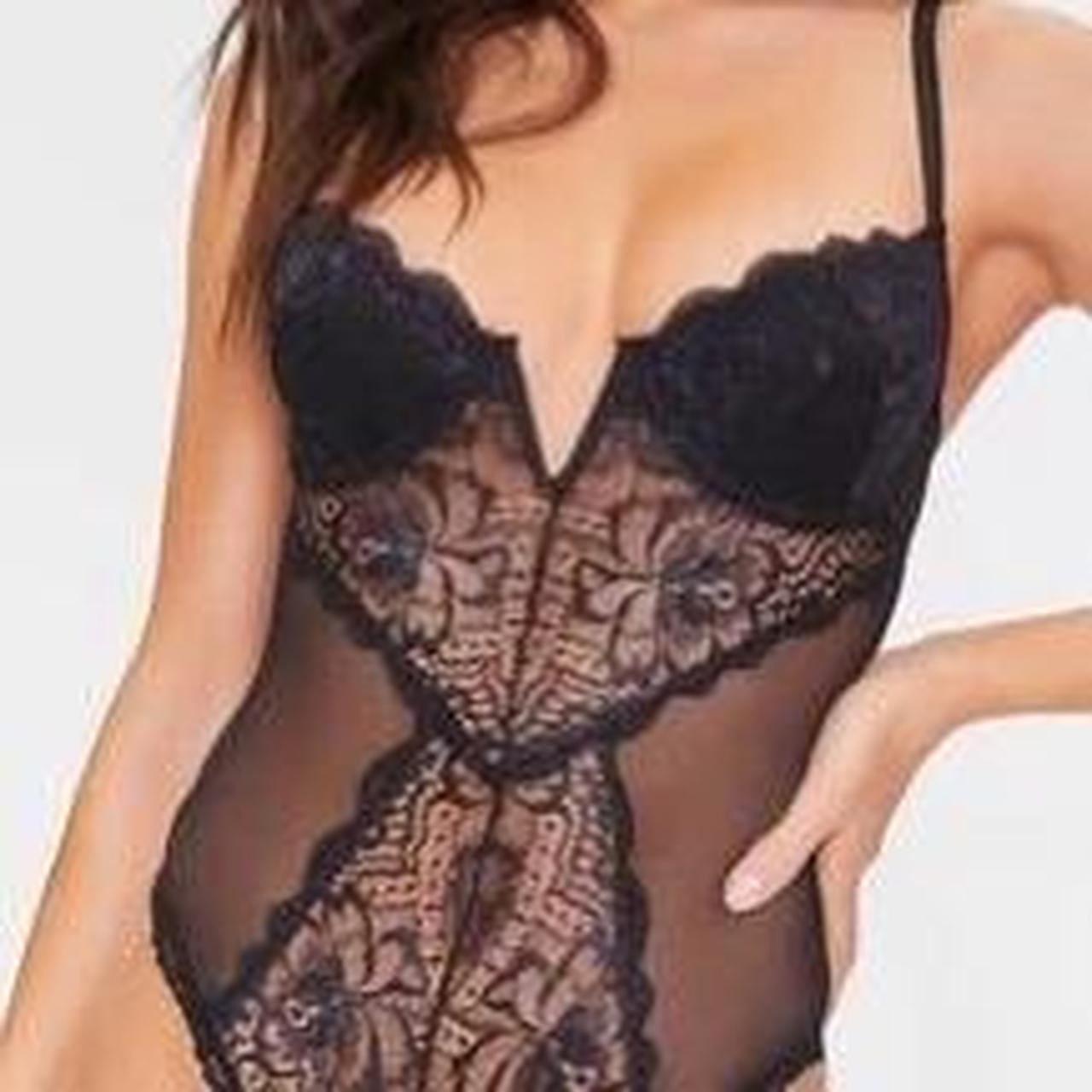 Forever 21 Floral Lace Sheer Lingerie Depop