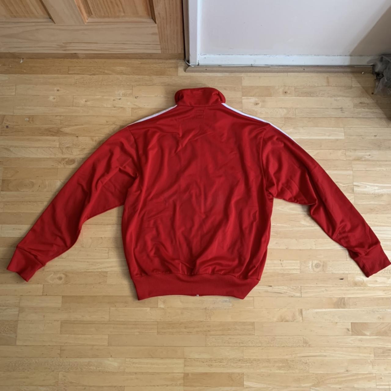 Adidas red track top - Depop