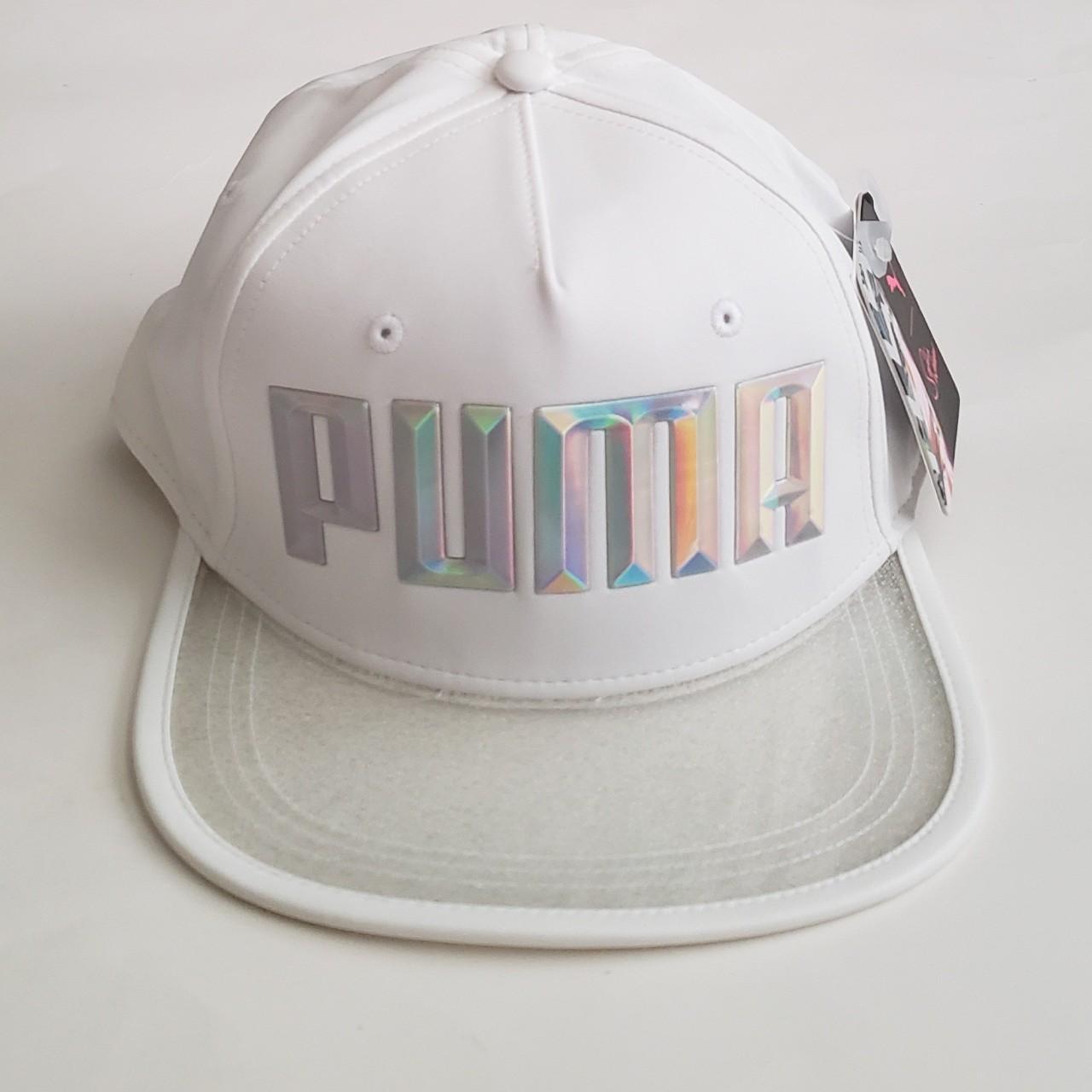 Puma x Sophia Webster Cap White faux leather Clear... - Depop