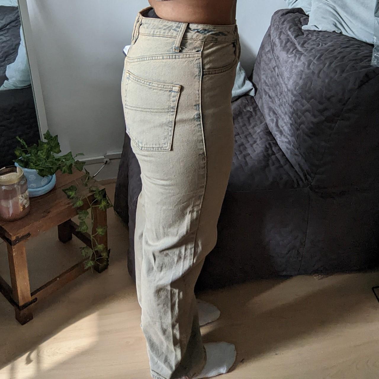 Collusion acid wash wide leg 90s dad jeans. Straight... - Depop