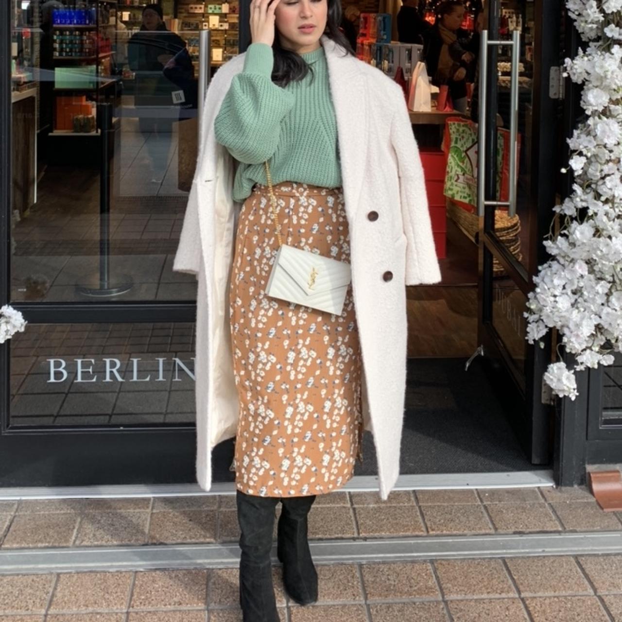 ASOS skirt. Lovely colour floral printed perfect for... - Depop