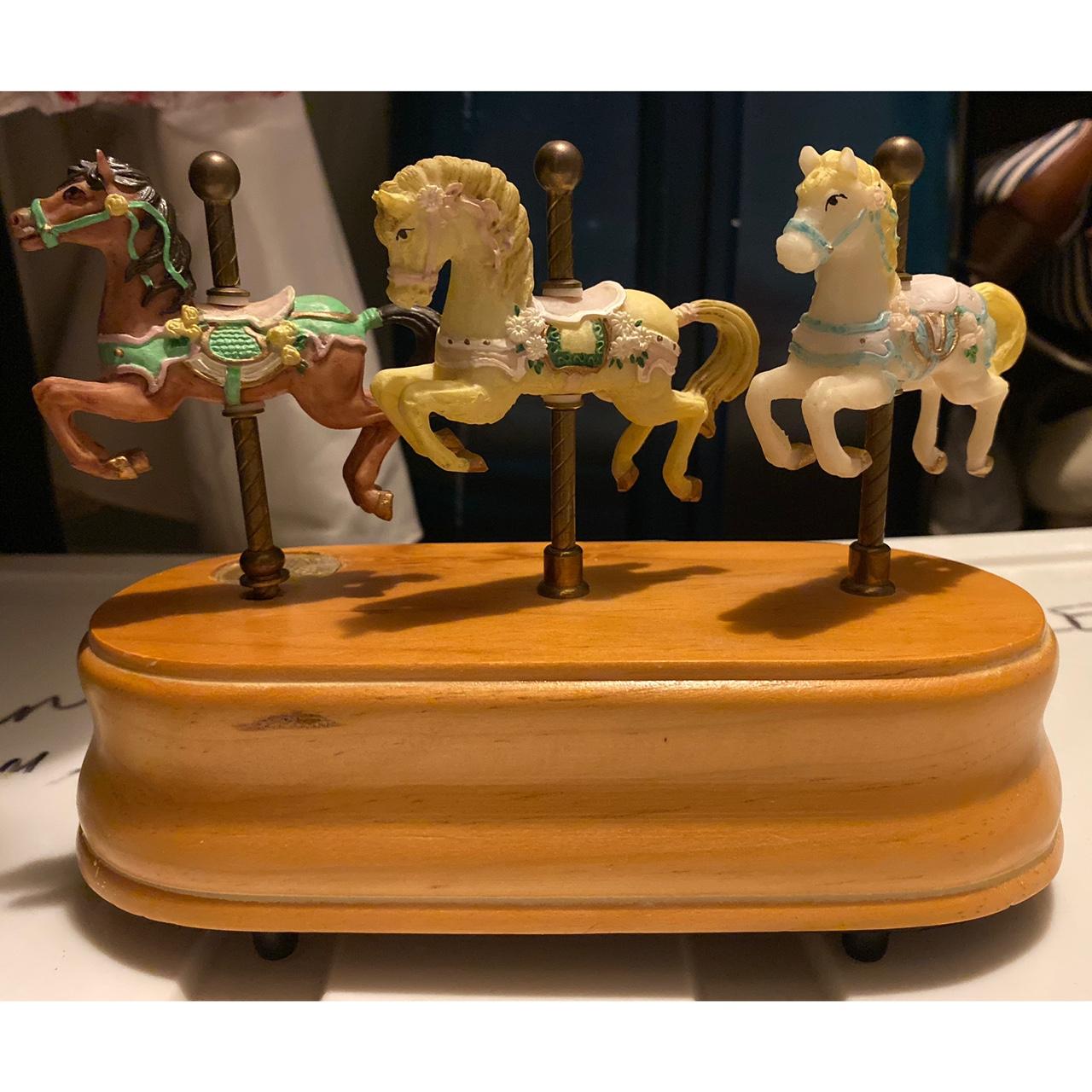 Musical Carousel - Triple Horse Carousel 3 Horse... - Depop