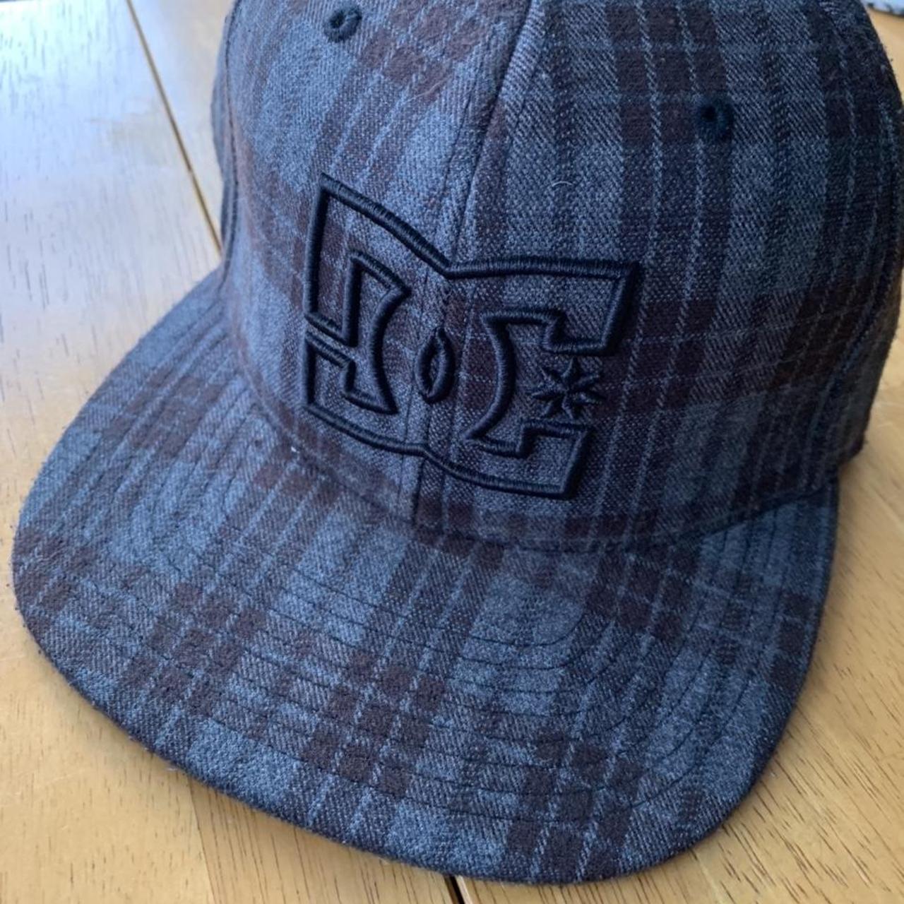 DC Shoes Men's Grey and Brown Hat | Depop