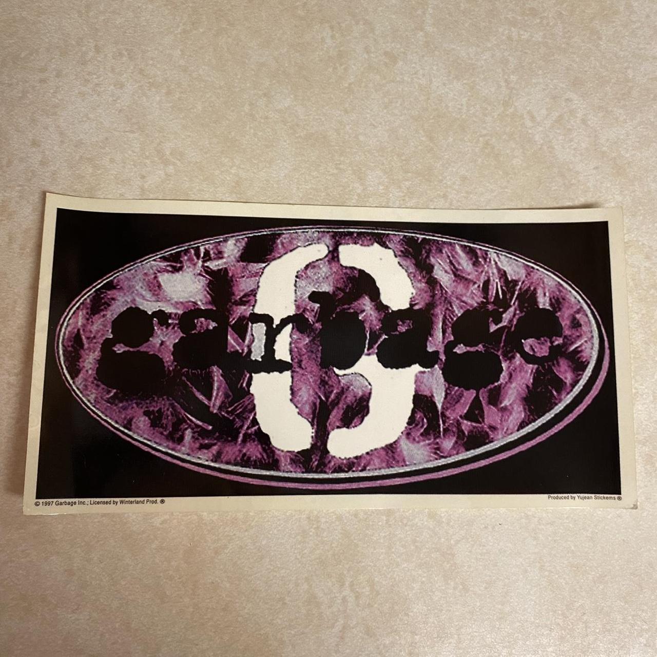 Vintage Garbage Band car bumper sticker! Printed in... - Depop