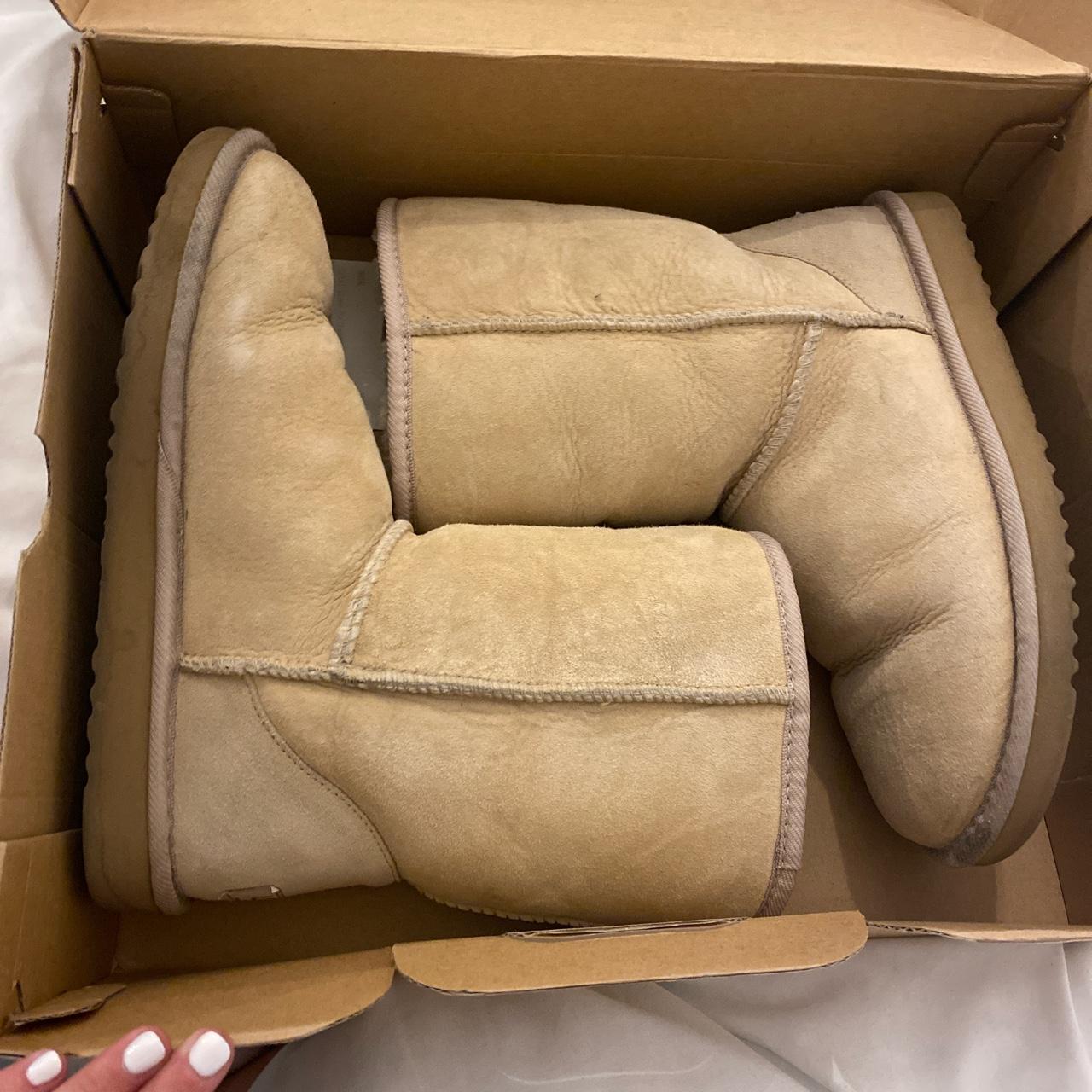 Ugh Boots. Classic short women’s in color sand.... - Depop