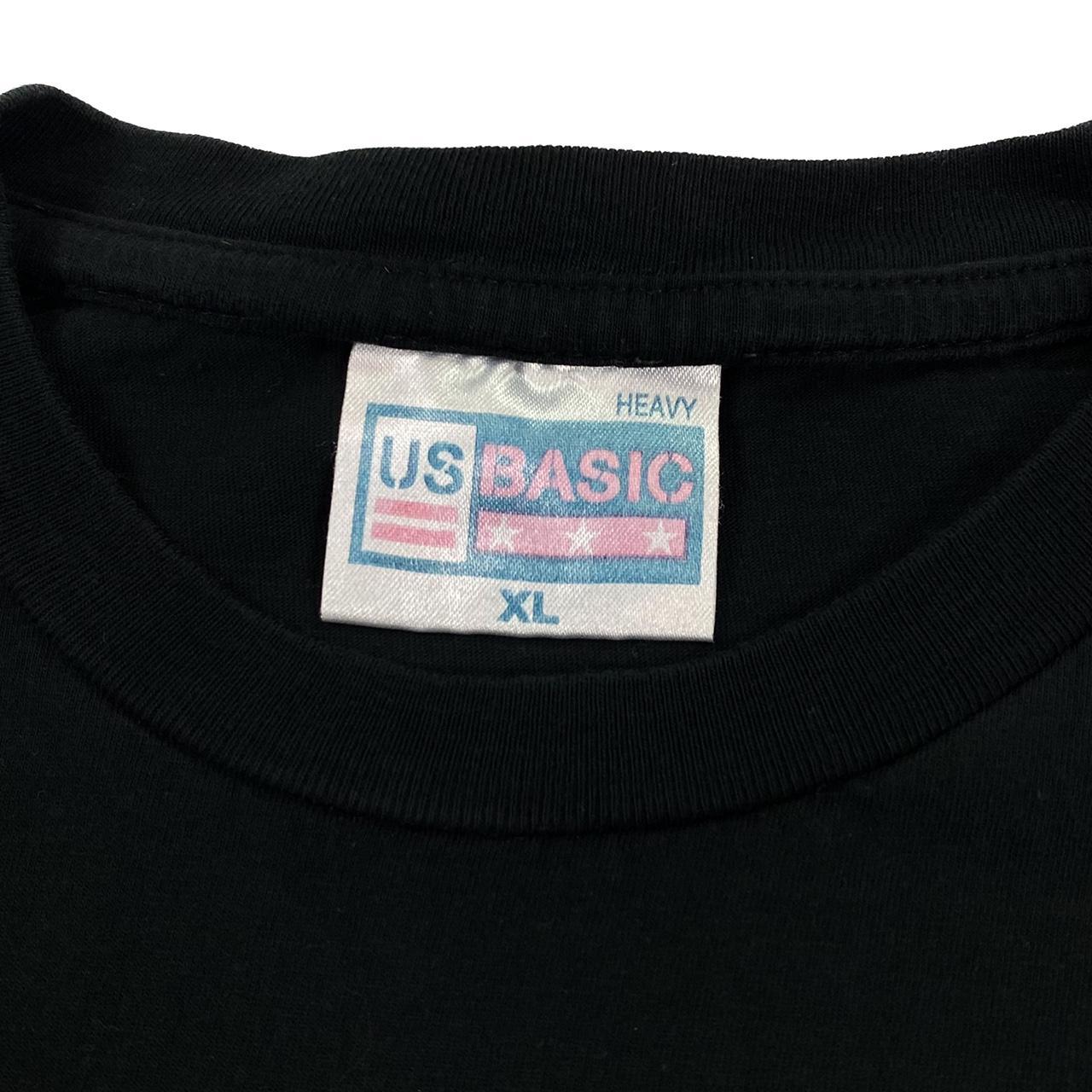 Early 00’s US BASIC Gothic Firefighter Flaming Skull... - Depop