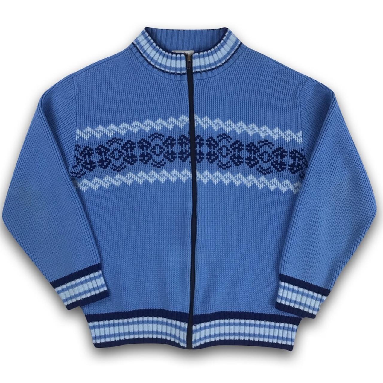 VINTAGE England Zip Up Sweater Made in England... - Depop