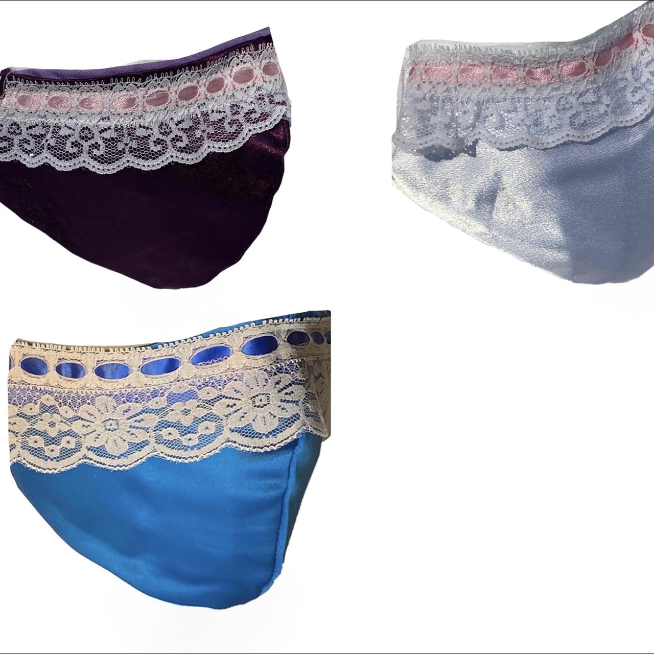 🎀🧸 sweetest satin baby pink face mask w frilly white... - Depop