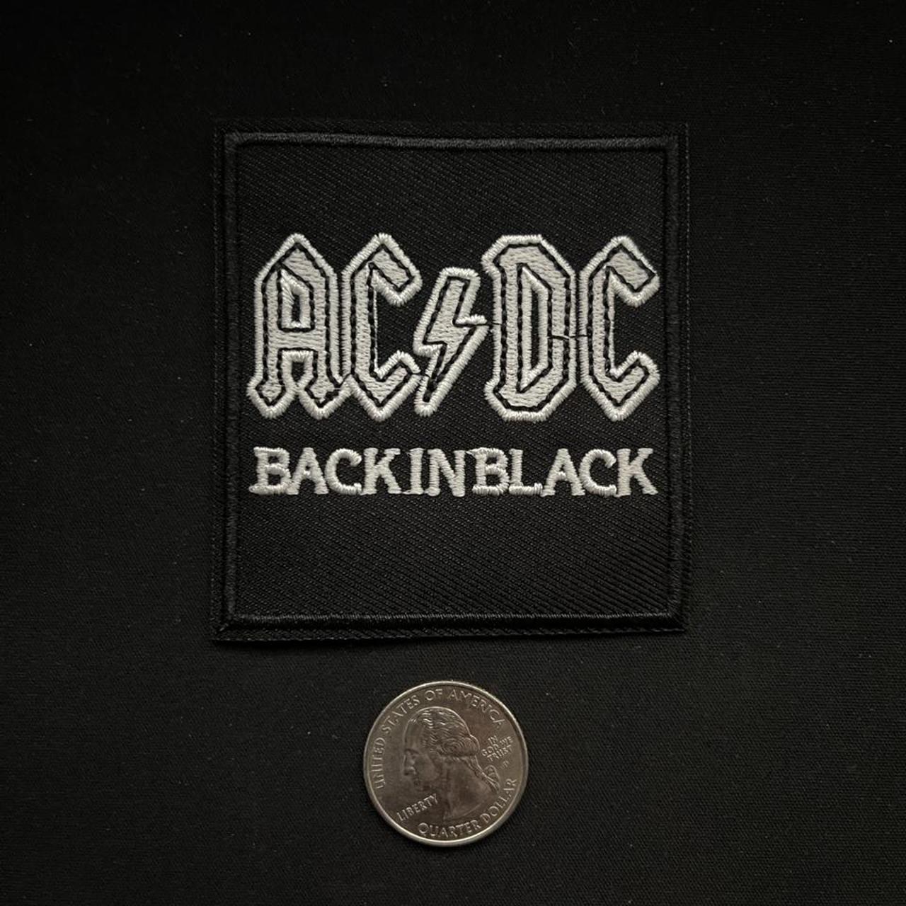 ACDC Back in Black Patch 🤘🏻 Can be ironed on or sewn... - Depop