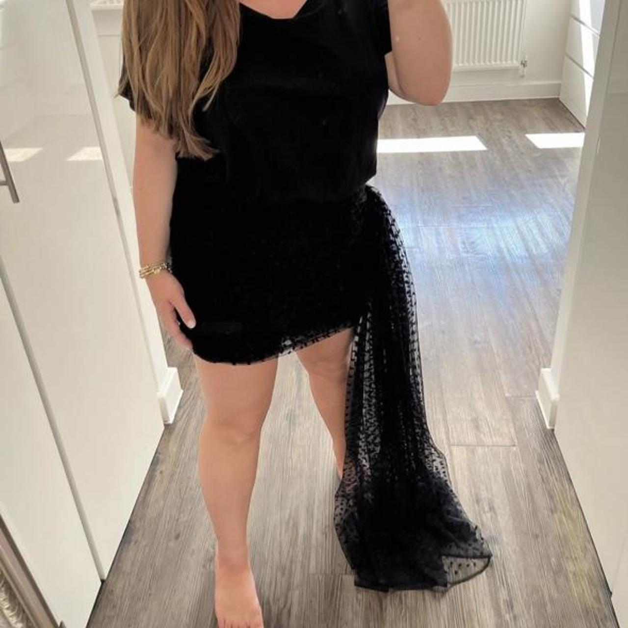 Dressed by macie black polka dot sash skirt. Will be... - Depop