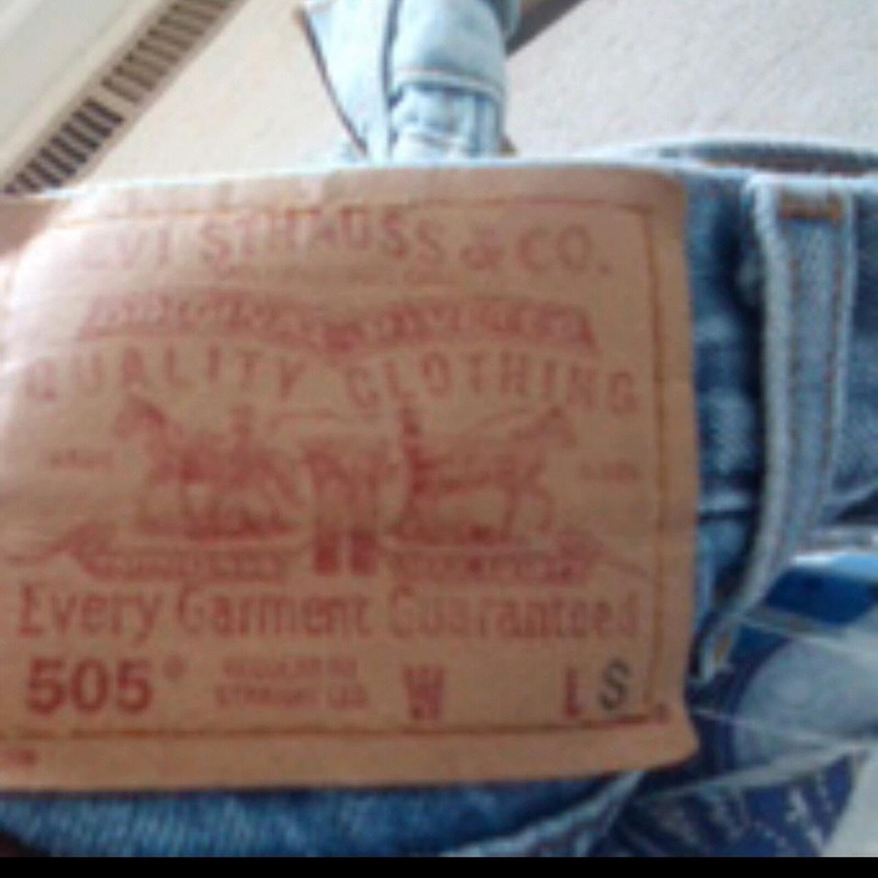 Levi's vintage 505 straight leg, high waisted, size... - Depop