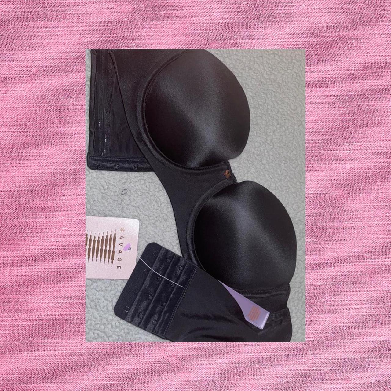 Savage x Fenty Women's Black Bra | Depop