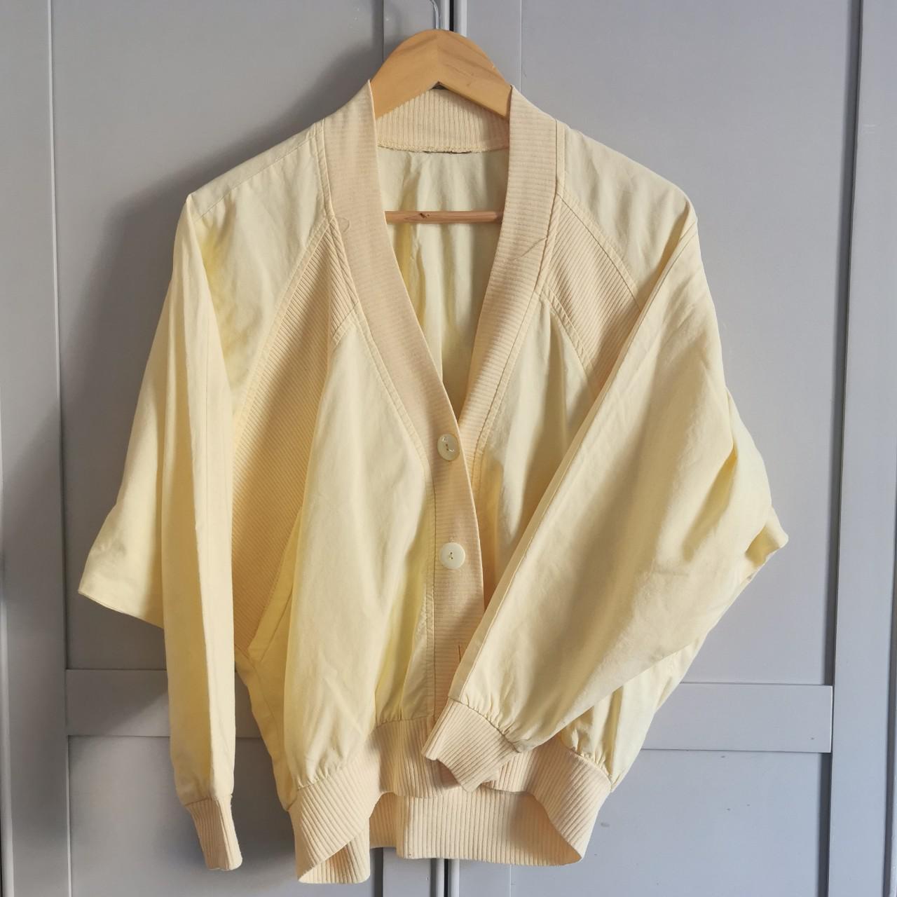 Gorgeous light yellow, light weight jacket. Stunning... - Depop