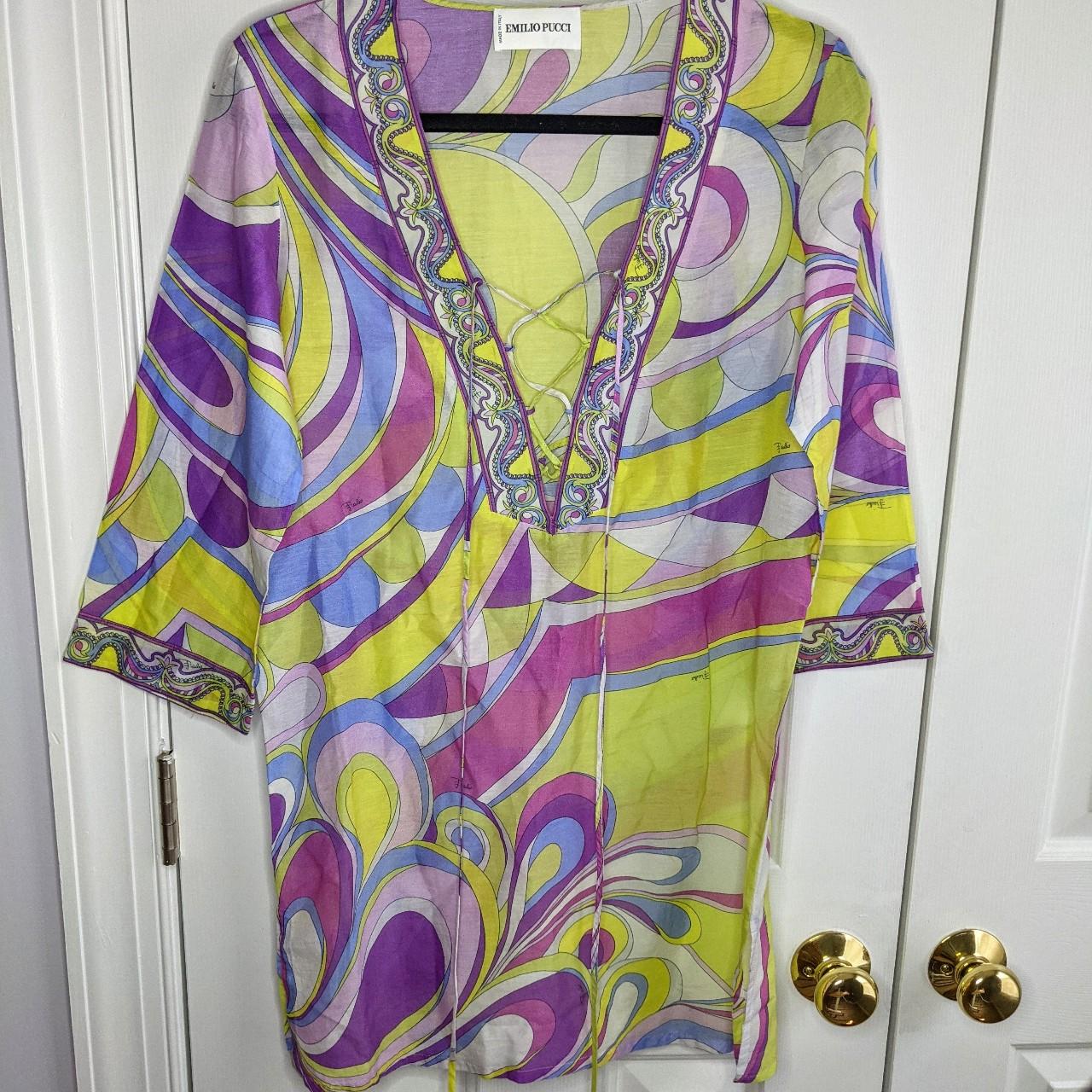 Vintage Emilio Pucci Tunic Minidress. Iconic Pucci... - Depop