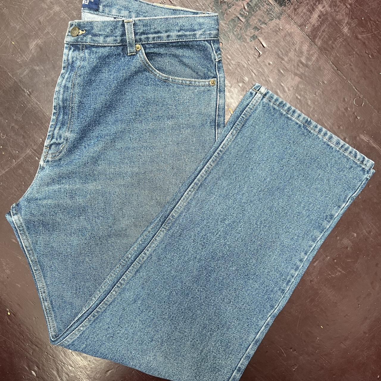 Straight fitting lose blue jeans - Depop