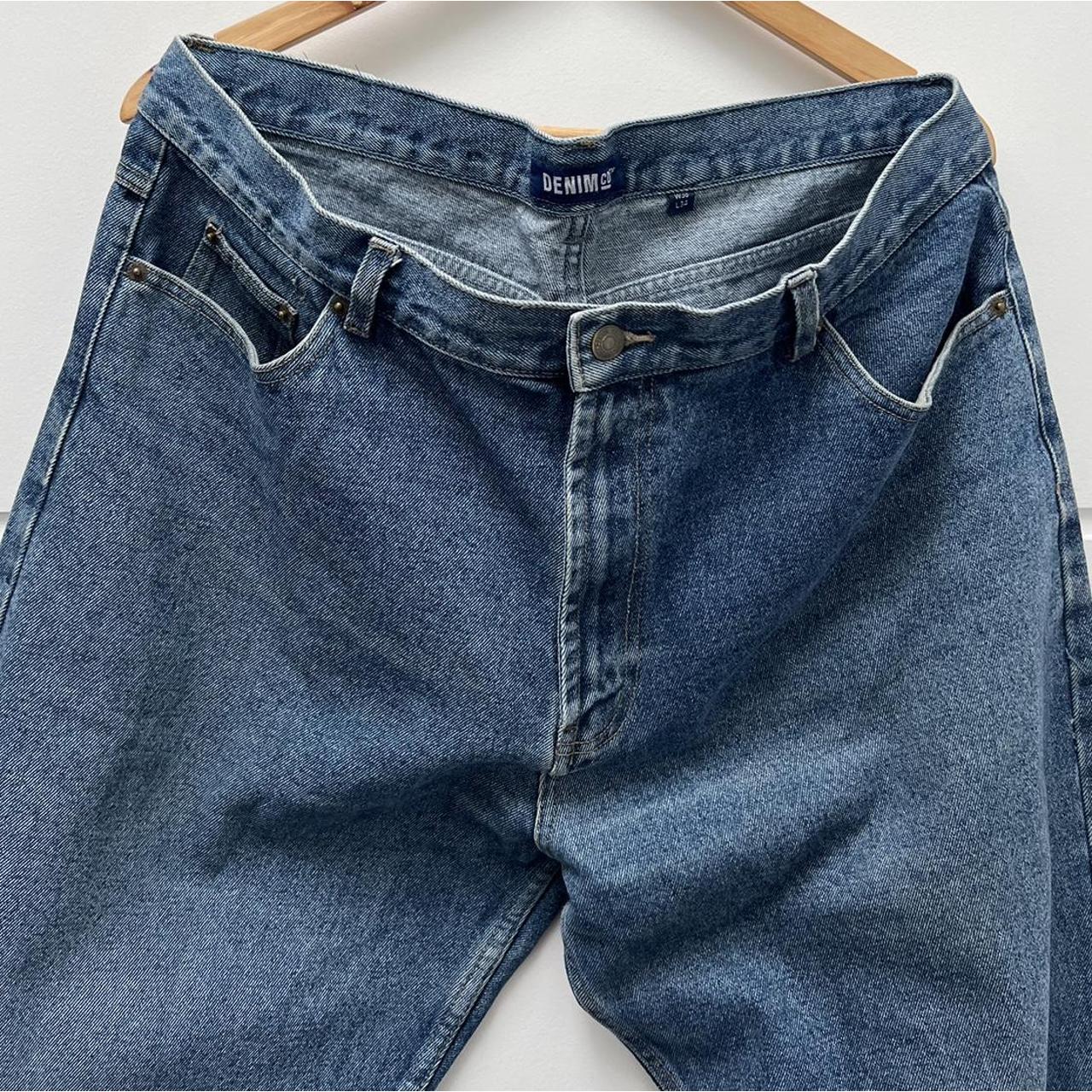 Straight fitting lose blue jeans - Depop