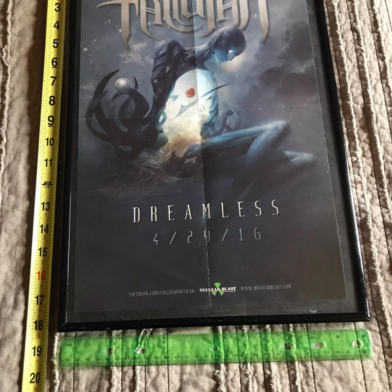 Fallujah 'Dreamless' print. 11" W x 17" L. In good... - Depop